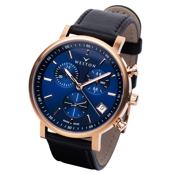 Weston Chrono - an elegant Swiss Made Chronograph watch - Weston Watches